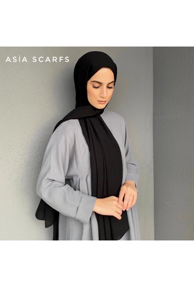 Asia Scarfs Cazz Şal Siyah