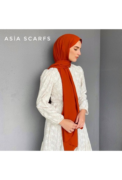 Asia Scarfs Cazz Şal Kiremit Asia Scarfs Cazz Şal Kiremit