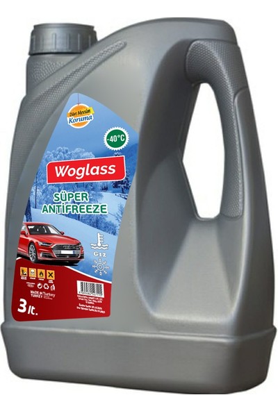 Woglass 3 Lt Kırmızı Antifiriz Dört Mevsim Koruma