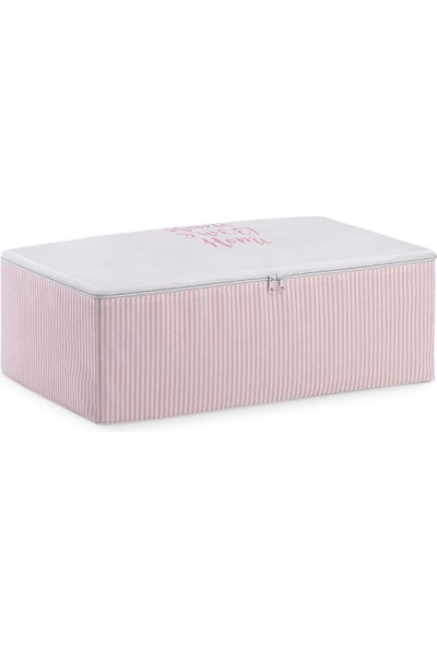 Ocean Home Kulpsuz Orta Boy Pembe Çizgili Hurç //52X28X21 Ocean Home Kulpsuz Orta Boy Pembe Çizgili Hurç //52X28X21