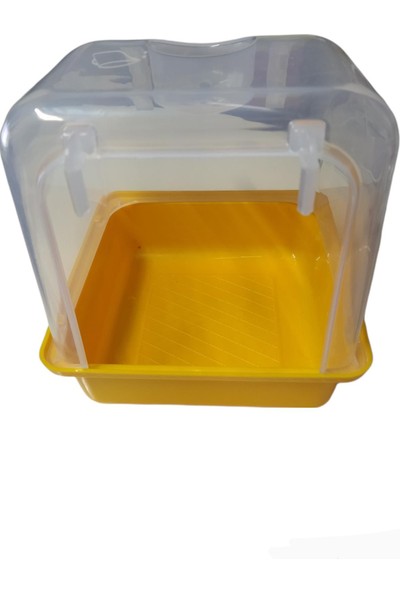 T-Pet 17X17X20 Ölçülerinde Orta Boy Kırılmaz Banyoluk Sarı