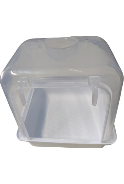 T-Pet 17X17X20 Ölçülerinde Orta Boy Kırılmaz Banyoluk Beyaz