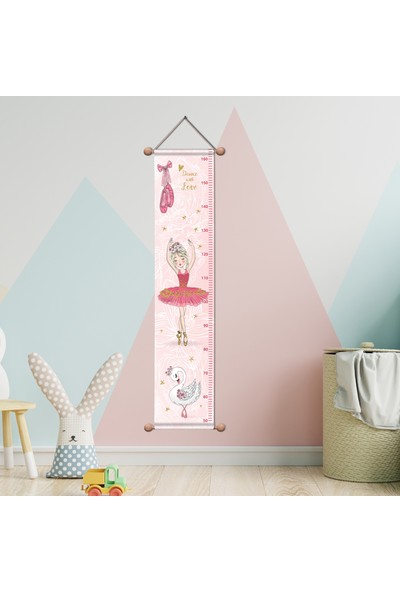 DekorLoft Dekor Loft Balerin ve Kuğu Asılabilir Boy Ölçer DekorLoft Dekor Loft Balerin ve Kuğu Asılabilir Boy Ölçer