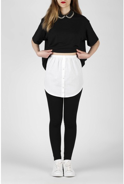 Bireysa Kadın Kurtarıcı Etek Gömlek Poplin %100 Pamuk