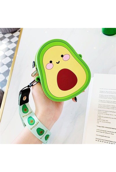Çılgın Trend Avokado Tasarım Silikon Omuz Askılı Çanta