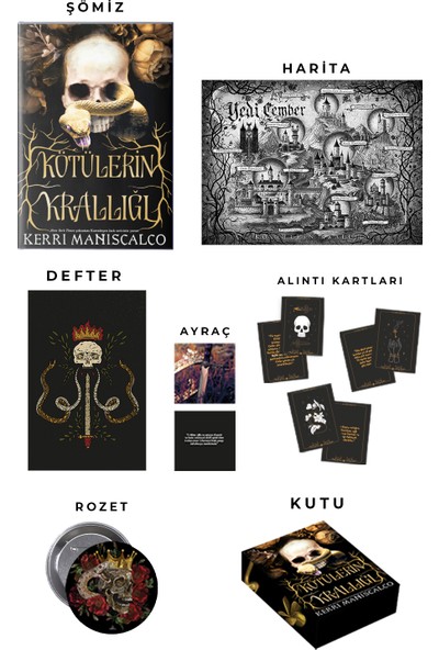 Kötülerin Krallığı Hediyeli Özel Kutu - Kerri Maniscalco