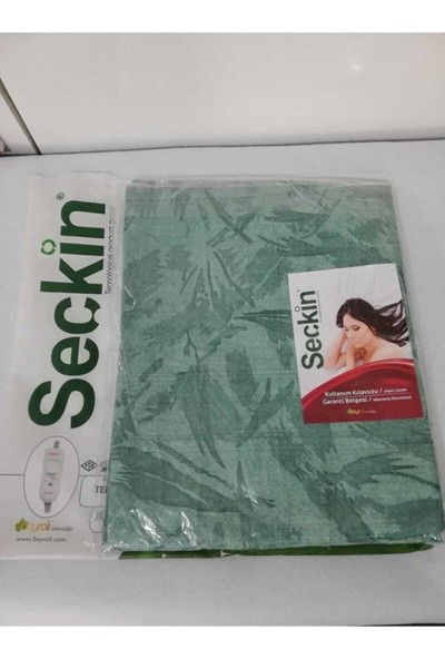 Seçkin Elektrikli Battaniye Çift Kişilik Yeşil 120 x 160 cm.