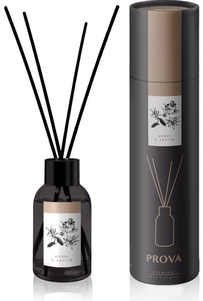 Prova Bambu Çubuklu Oda Kokusu Amber ve Vanilya Ferahlığı 100 ml Prova Bambu Çubuklu Oda Kokusu Amber ve Vanilya Ferahlığı 100 ml