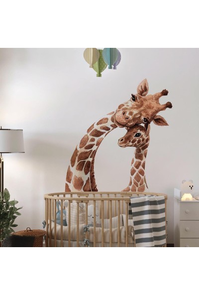 Dijitalya | Anne ve Yavru Zürafa Sticker