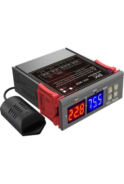 Çınar Hobi STC-3028 Isı ve Nem Ölçer Termostat Çift Ekran 220V Çınar Hobi STC-3028 Isı ve Nem Ölçer Termostat Çift Ekran 220V