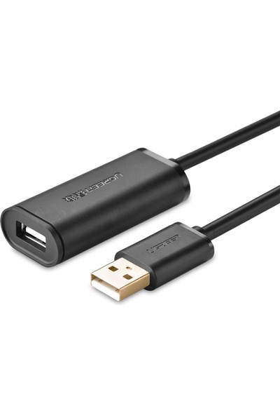 Ugreen USB 2.0 Sinyal Güçlendiricili Uzatma Kablosu 5 Metre Ugreen USB 2.0 Sinyal Güçlendiricili Uzatma Kablosu 5 Metre