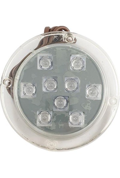 9 LED Mavi Su Altı Lambası 12V-24V
