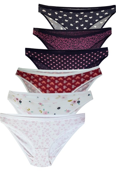 Jose Juan 6'lı Kadın Külot Pamuk Desenli Dsn4 WJSGWUWKLT722062A Jose Juan 6'lı Kadın Külot Pamuk Desenli Dsn4 WJSGWUWKLT722062A