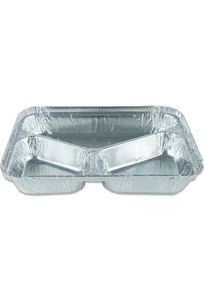 Alüminyum 3 Gözlü Kase Kapaklı 100 Adet