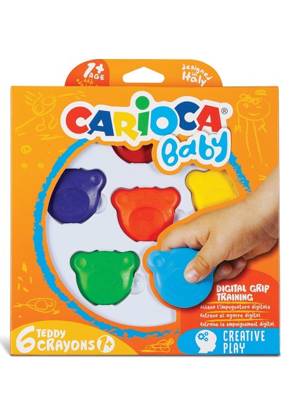 Carioca Teddy Bebek Cryayons 6'lı Carioca Teddy Bebek Cryayons 6'lı