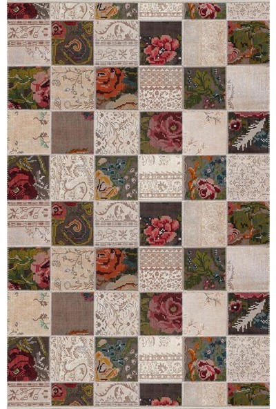 Homier Collection Saçaksız, Cotton Serisi Yıkanabilir Kaymaz Taban Antibakteriyel Kilim PW-8013A Homier Collection Saçaksız, Cotton Serisi Yıkanabilir Kaymaz Taban Antibakteriyel Kilim PW-8013A