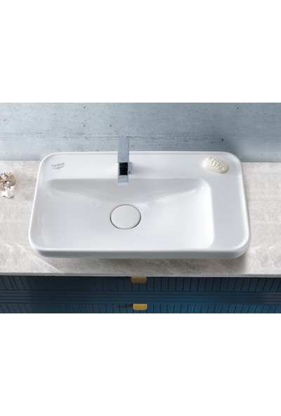 Turkuaz Seramik Cerastyle Lal 70 cm Tezgah Üstü Çanak Lavabo Turkuaz Seramik Cerastyle Lal 70 cm Tezgah Üstü Çanak Lavabo