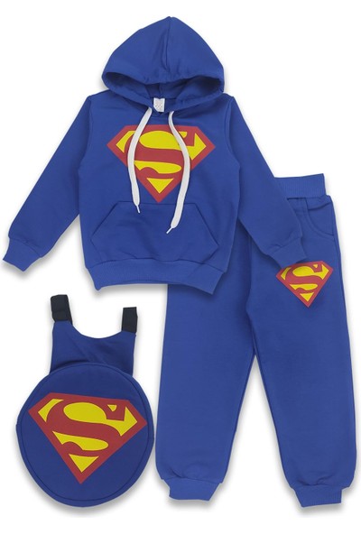 Disney Superman Mavi Erkek Çocuk Eşofman Takımı