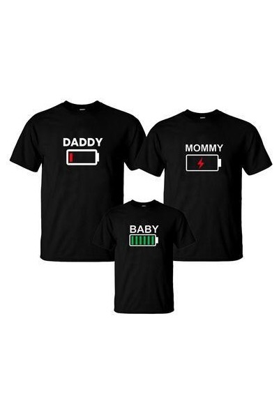 Enza Moda Unisex Çocuk Tişört Baby Pilli Siyah Enza Moda Unisex Çocuk Tişört Baby Pilli Siyah