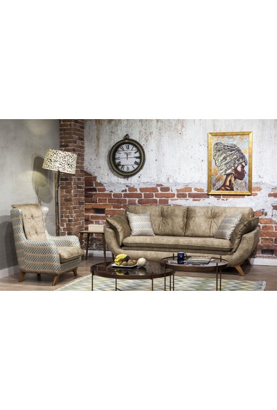 Dekorbizden Prestij Koltuk Takımı Kahve