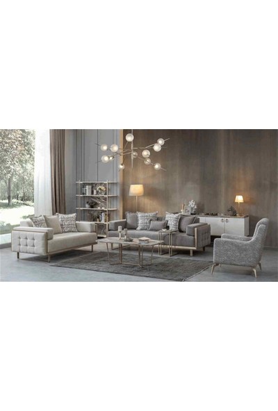Dekorbizden Loft Gold Koltuk Takımı Dekorbizden Loft Gold Koltuk Takımı
