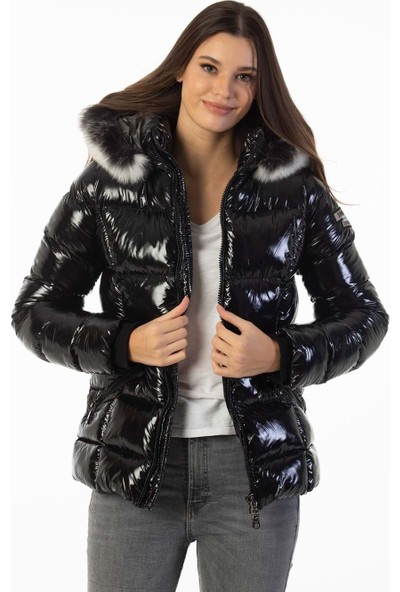 1001mont Kadın Siyah Kısa Çıkarılabilir Kürk Kapüşonlu Dolgulu Su Itici Şişme Mont 8530 1001mont Kadın Siyah Kısa Çıkarılabilir Kürk Kapüşonlu Dolgulu Su Itici Şişme Mont 8530