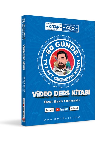 Mert Hoca Yayınları 60 Günde TYT-AYT Geometri Kampı Video Ders Kitabı Mert Hoca Yayınları 60 Günde TYT-AYT Geometri Kampı Video Ders Kitabı