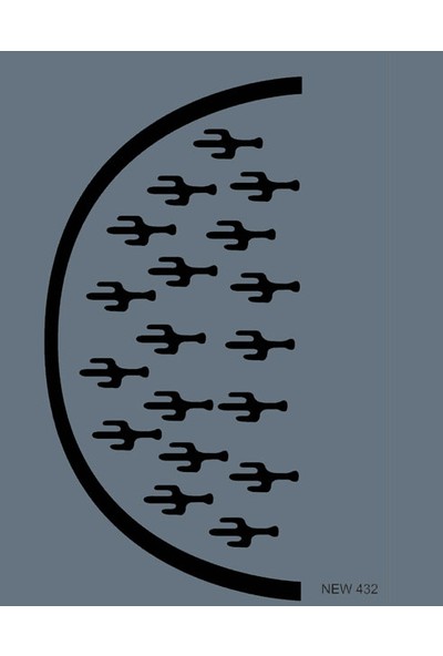 Rich stencil New Seri Stencil NEW 432 Rich stencil New Seri Stencil NEW 432