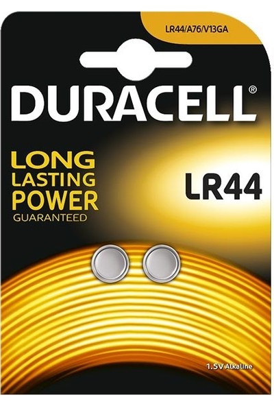 Duracell LR44 1.5V Düğme Pil 2'li