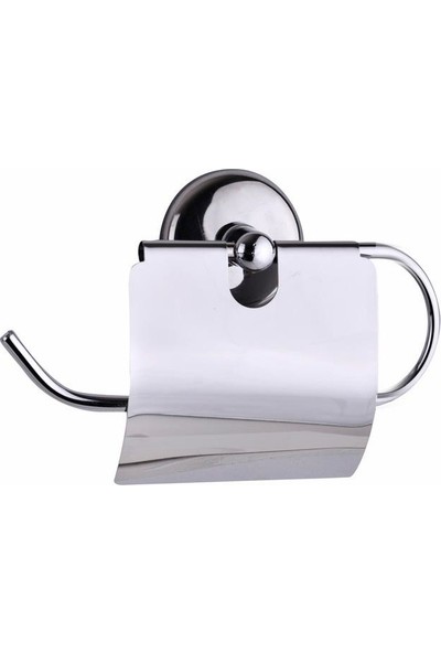 Alper Banyo Krom Paslanmaz Kapaklı Kağıtlık ALB0053