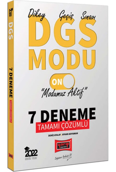 Yargı Yayınları 2022 DGS Modu Tamamı Çözümlü 7 Deneme Yargı Yayınları 2022 DGS Modu Tamamı Çözümlü 7 Deneme