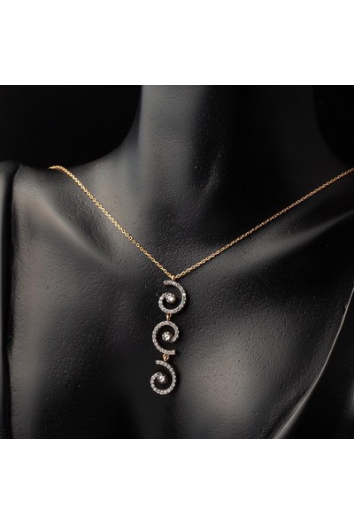 Favori Antique Kolye & Küpeli Altın Set