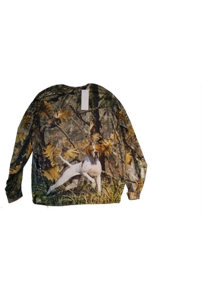 Mastery Pointer Desenli Uzun Kollu Sweatshirt - S