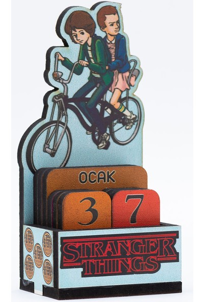 Marka Baba Stranger Things Sonsuz Takvim 6.5 x 4.5 x 13 cm