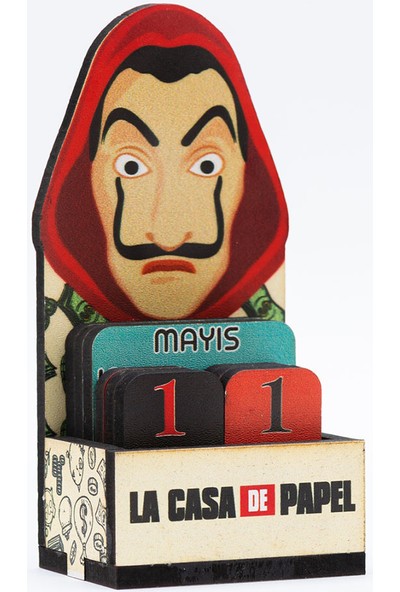 Marka Baba La Casa De Papel Sonsuz Takvim 6.5 x 4.5 x 13 cm Marka Baba La Casa De Papel Sonsuz Takvim 6.5 x 4.5 x 13 cm