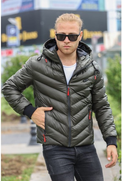 Menstylemcm Erkek Mont Şişme Su Geçirmez