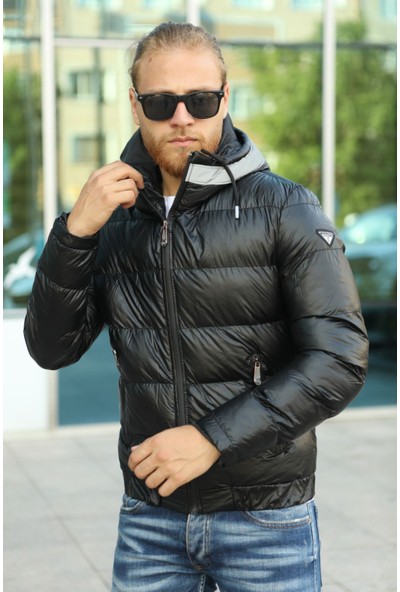 Menstylemcm Parlak Şişme Mont