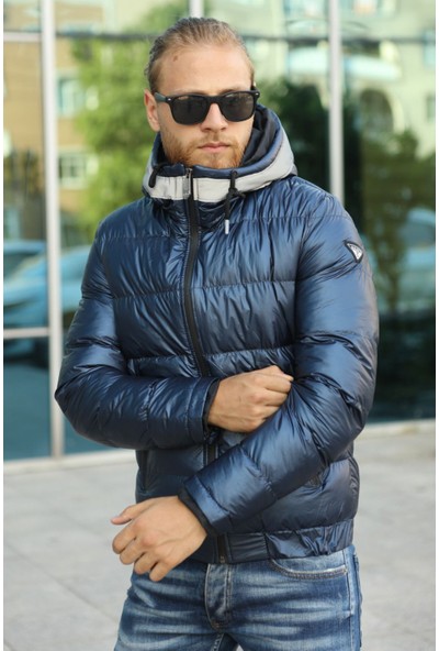 Menstylemcm Yeni Sezon Parlak Şişme Mont