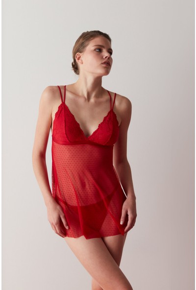 Penti Tango Kırmızı Misty Lace Babydoll Penti Tango Kırmızı Misty Lace Babydoll