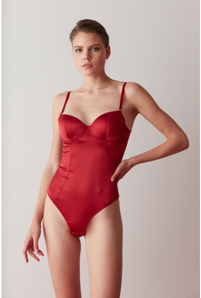 Penti Tango Kırmızı Satin Bodysuit Penti Tango Kırmızı Satin Bodysuit