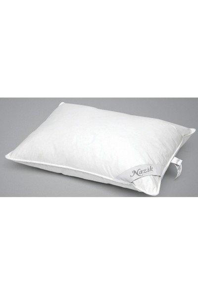 Nazik Home Kaz Tüyü Yastık Renkli Biyeli %5 Kaz Gıdık %95 Kaz Sırt