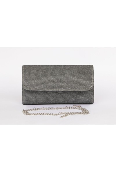 Efnan Store Platin Simli Abiye Çanta Efnan Store Platin Simli Abiye Çanta