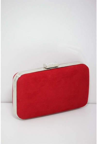 Efnan Store Kırmızı Süet Abiye Çanta Efnan Store Kırmızı Süet Abiye Çanta