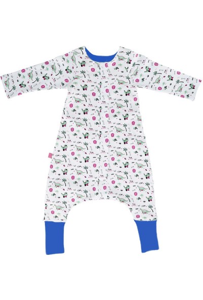 Woolnat Merino Yün Dinozor Temalı Çiftkatlıuzunkolluçocukuykutulumu Woolnat Merino Yün Dinozor Temalı Çiftkatlıuzunkolluçocukuykutulumu