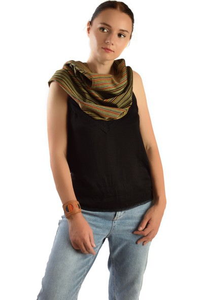 Kutnium Silk & Accessories Demet Kutnu & Deri Bileklik Kutnium Silk & Accessories Demet Kutnu & Deri Bileklik