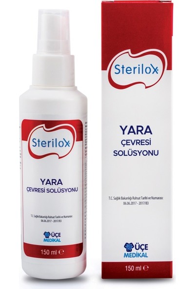 Sterilox Yara Çevresi Solüsyonu 150 Ml. X 4 Adet Sterilox Yara Çevresi Solüsyonu 150 Ml. X 4 Adet