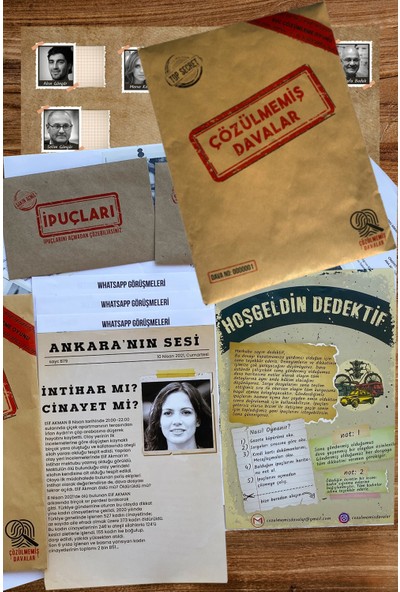 Stoa Çözülmemiş Davalar Dedektiflik Suç Çözümleme Oyunu - Gizem Bulmaca Kutu Oyunları - Suçlu Kim, Cinayeti Çözebilir Misin? Stoa Çözülmemiş Davalar Dedektiflik Suç Çözümleme Oyunu - Gizem Bulmaca Kutu Oyunları - Suçlu Kim, Cinayeti Çözebilir Misin?