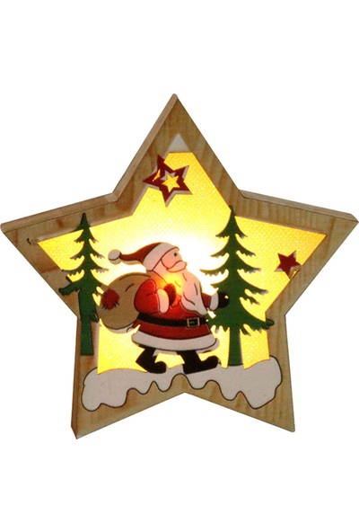Baosity Ahşap Noel Ağacı Kolye Aydınlık Dekorasyon Yıldız Noel Baba (Yurt Dışından) Baosity Ahşap Noel Ağacı Kolye Aydınlık Dekorasyon Yıldız Noel Baba (Yurt Dışından)