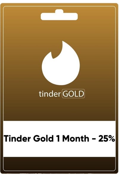 Tinder Gold 1 Month - 25%