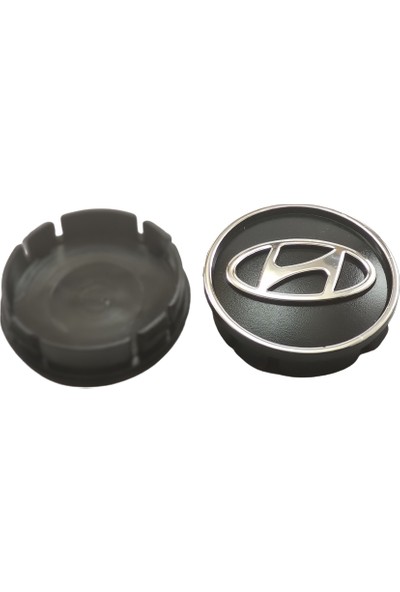 Kapak Dünyası Hyundai Jant Göbeği 58-55MM Black-Silver 4'lü Takım Kapak Dünyası Hyundai Jant Göbeği 58-55MM Black-Silver 4'lü Takım